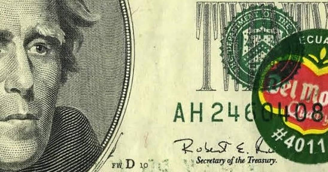 Fruity fact or fiction: $20 bill with a banana sticker - RV Travel