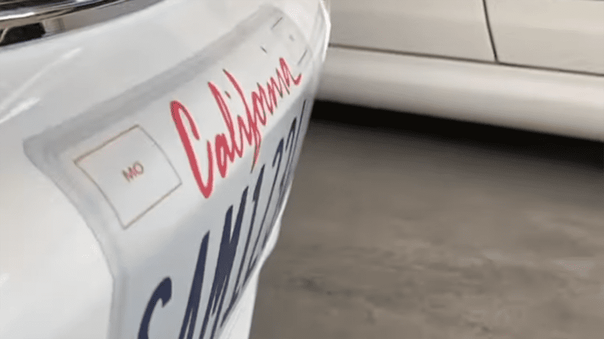 New license plate option in California: It's a sticky wrap