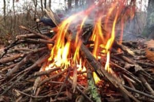 How to Make a Campfire in the Rain
