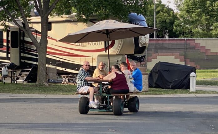 Look out! There's a motorized picnic table on the loose! - RV Travel