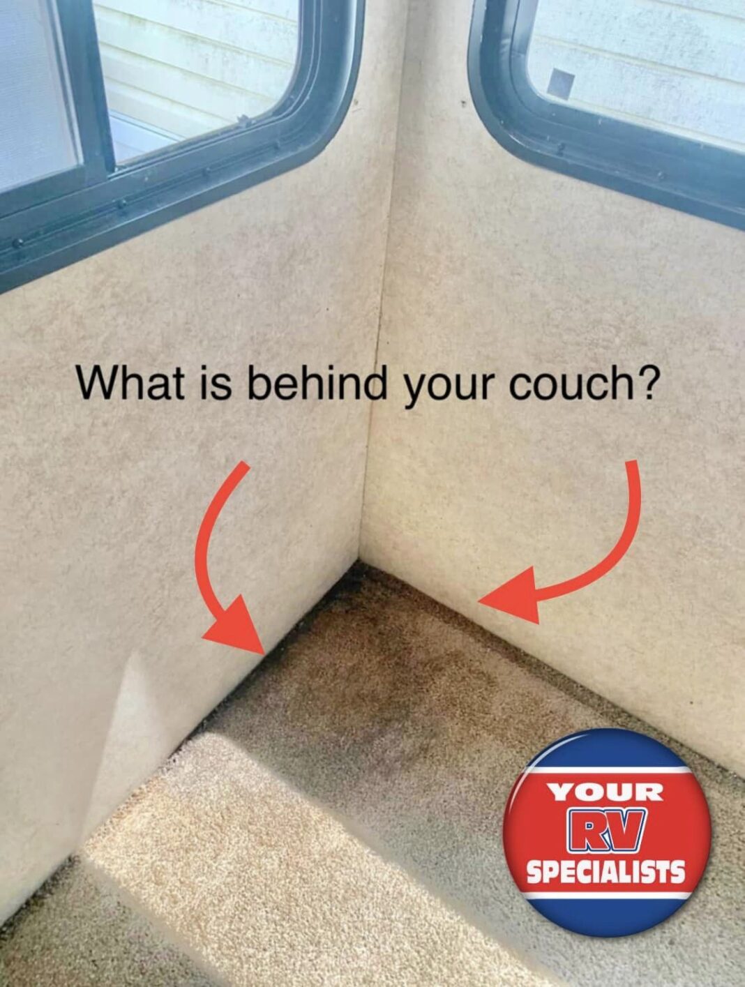 Where does water come in around RV slide outs and cause damage?