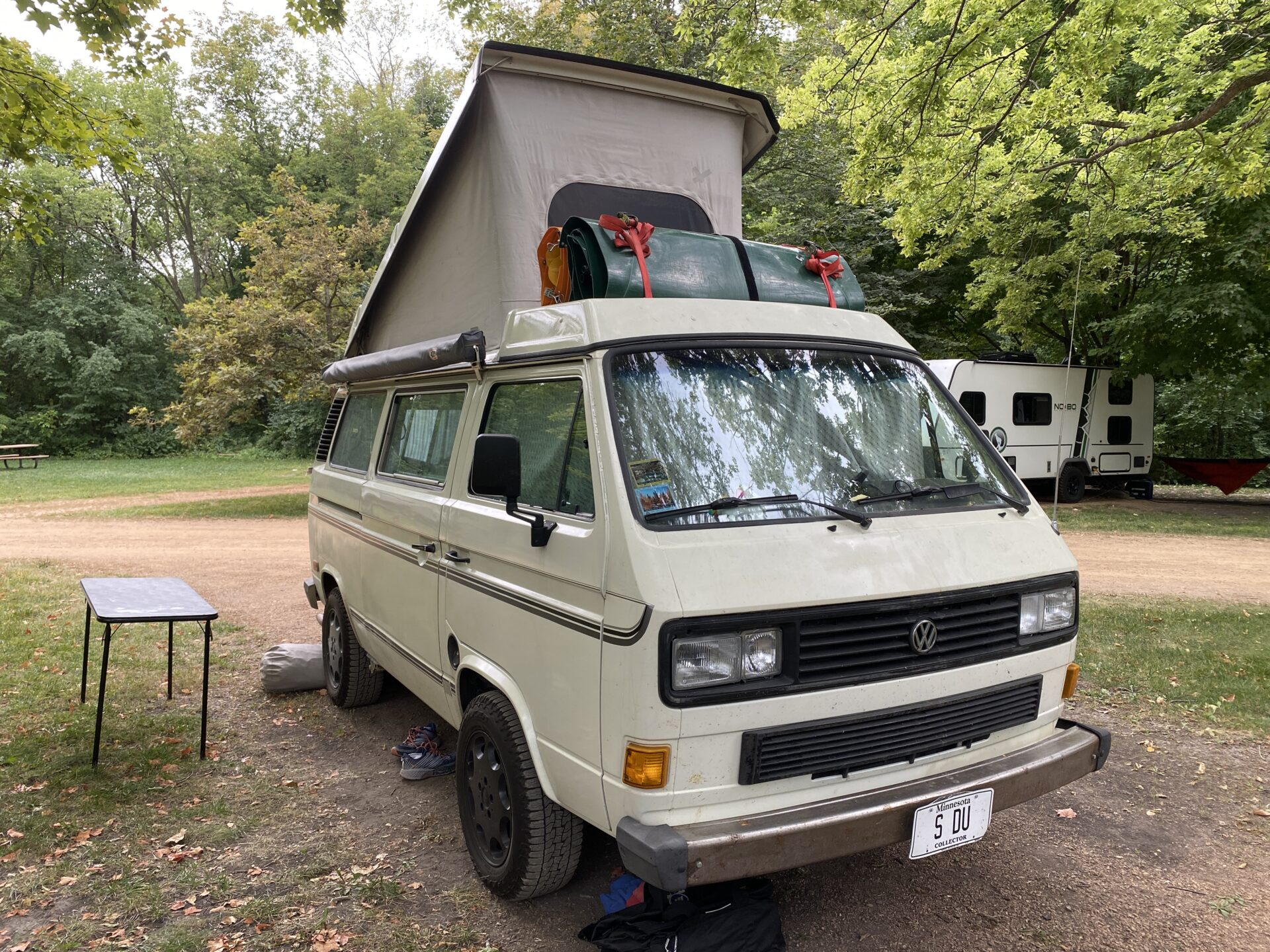 A bit of nostalgia: A horde of VW camper vans come to camp - RV Travel