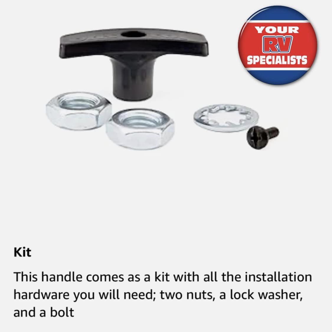 Preventing dump valve handles from coming loose in travel
