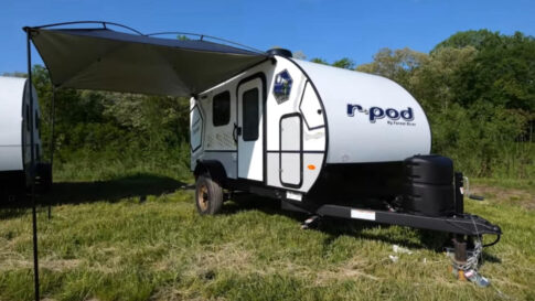 The 2024 r-pod RP-107C—A tiny teardrop-like trailer with big surprises ...