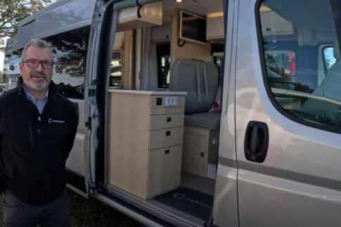 Tour the 2023 Panoramic Camper Van – European style American practicality