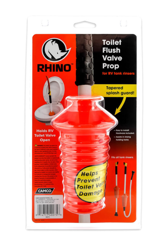Using a flush valve prop makes cleaning your tanks easy - RV Travel