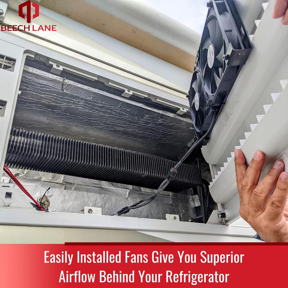 RV refrigerator hot weather tips; install fridge fan?