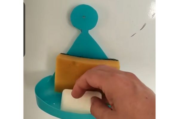 Genius upcycled DIY soap or sponge dish - RV Travel
