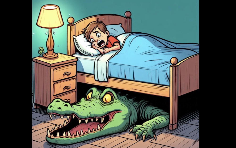 As a child did you ever fear a scary creature lived under your bed?
