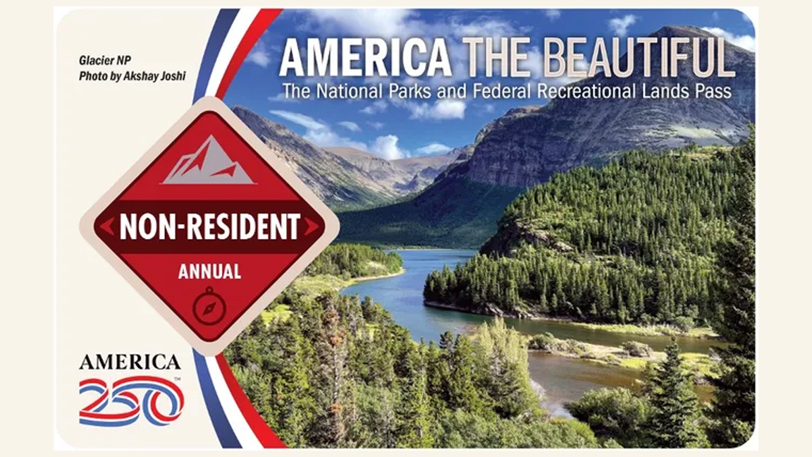 National park pass lawsuit targets Trump image on 2026 pass
