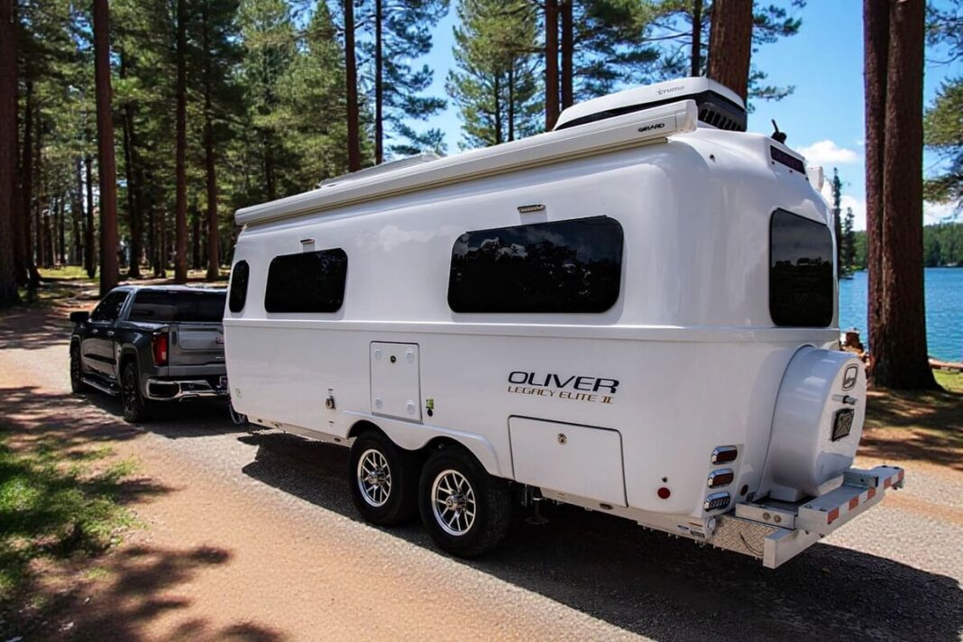 2026 Oliver Legacy Elite II Platinum fiberglass travel trailer