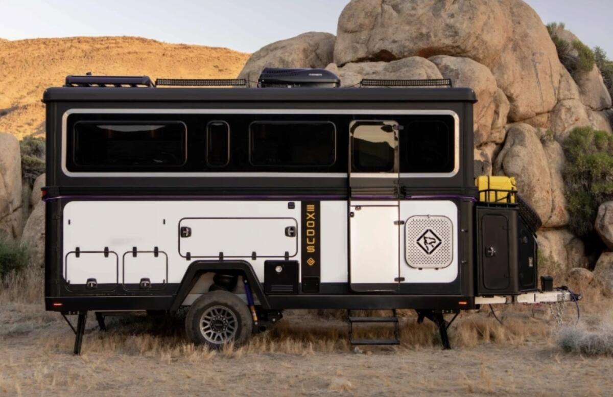 Exodus Capax pop up camper: Garageable and off-grid