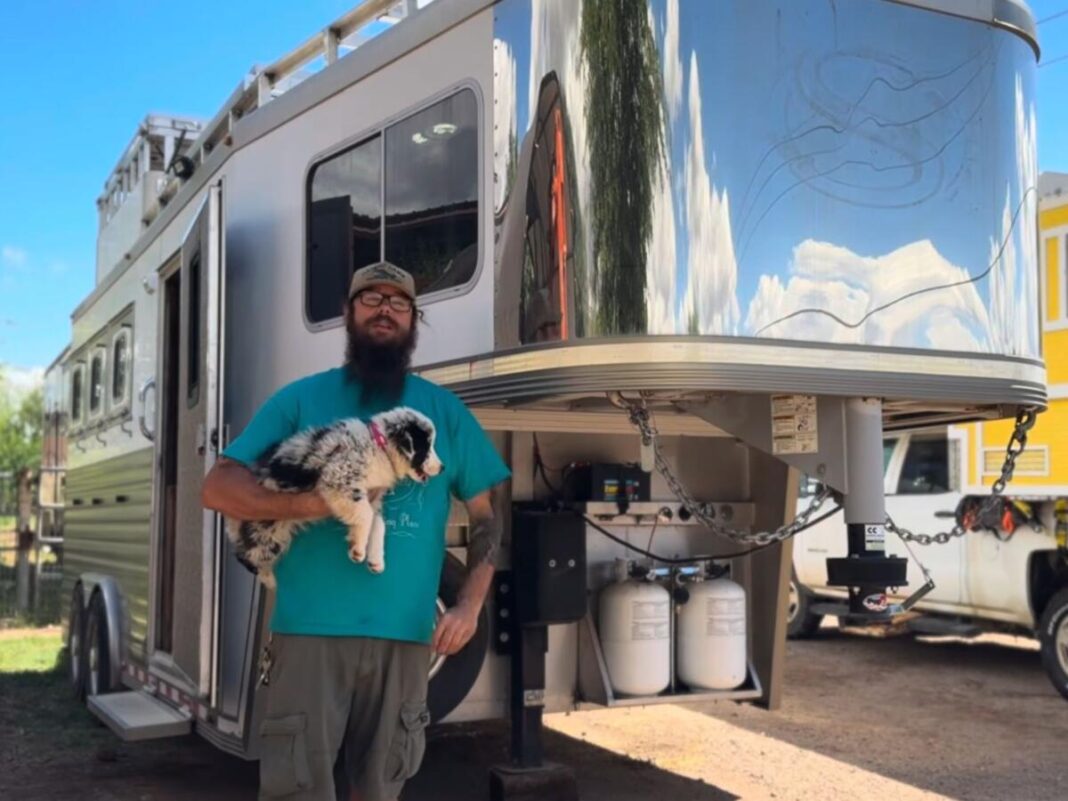 Horse trailer RV conversion -- Off-grid equine tiny home